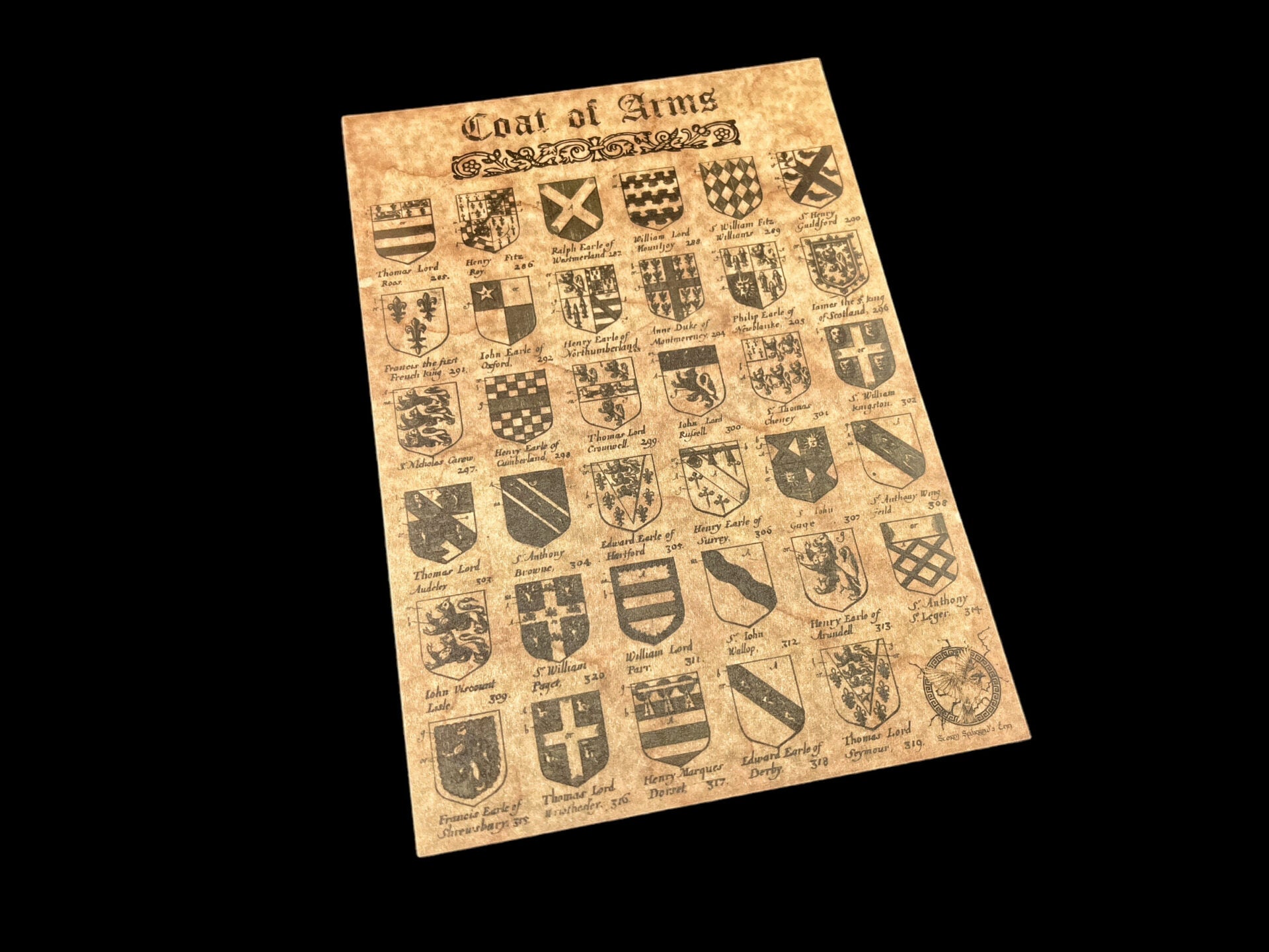Coat of Arms Sticker Sheet – Sticker Sheets | CoraCreaCrafts