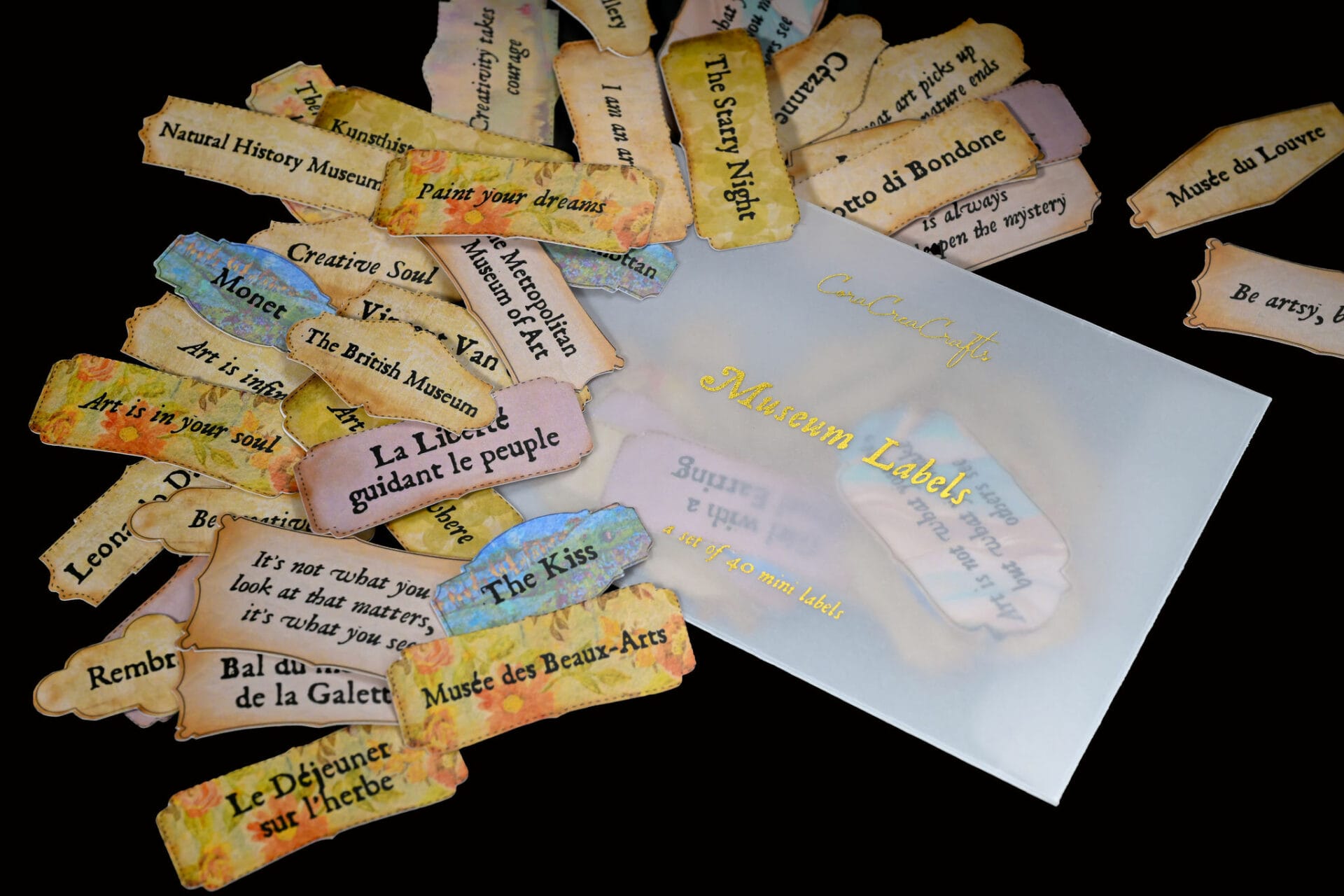 Museum Labels Sticker Pack - Discover – CoraCreaCrafts