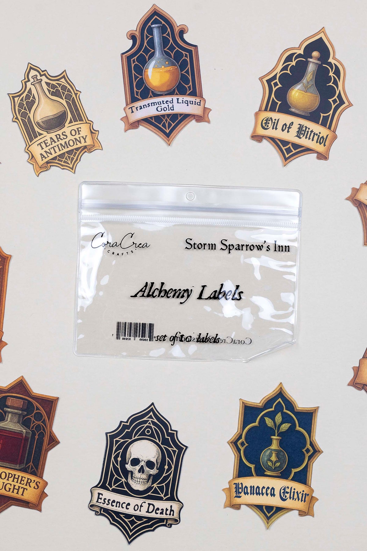 Alchemy Labels Pack — Sticker Packs | CoraCreaCrafts