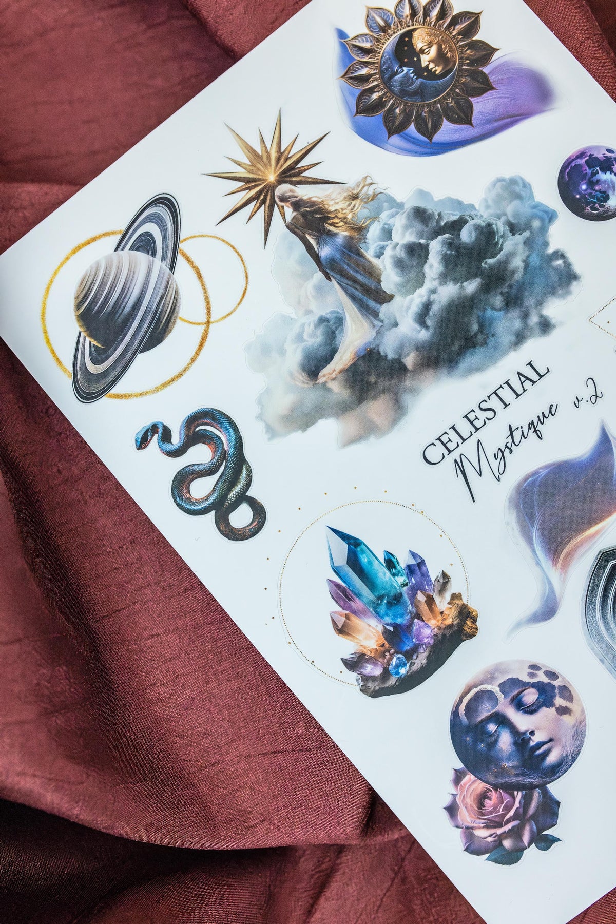 Celestial Mystique Sticker Sheets — Stickers | CoraCre