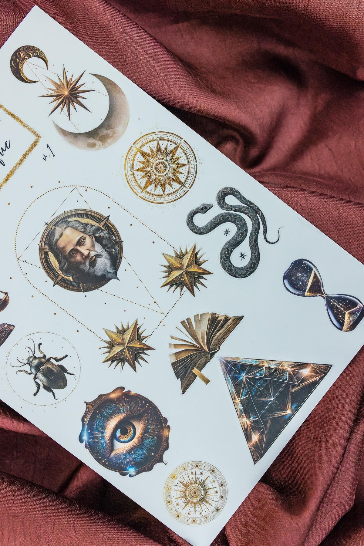 Celestial Mystique Sticker Sheets — Stickers | CoraCre