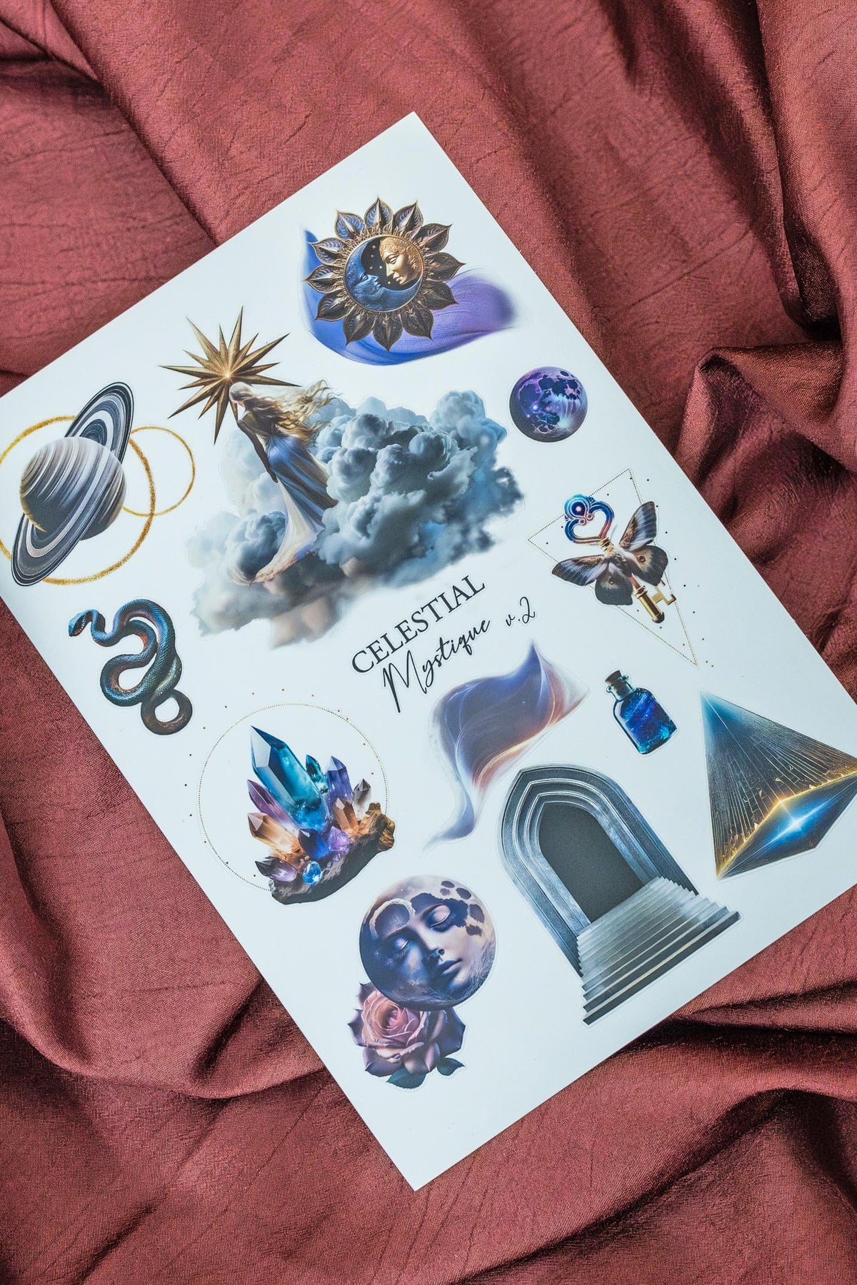 Celestial Mystique Sticker Sheets — Stickers | CoraCre
