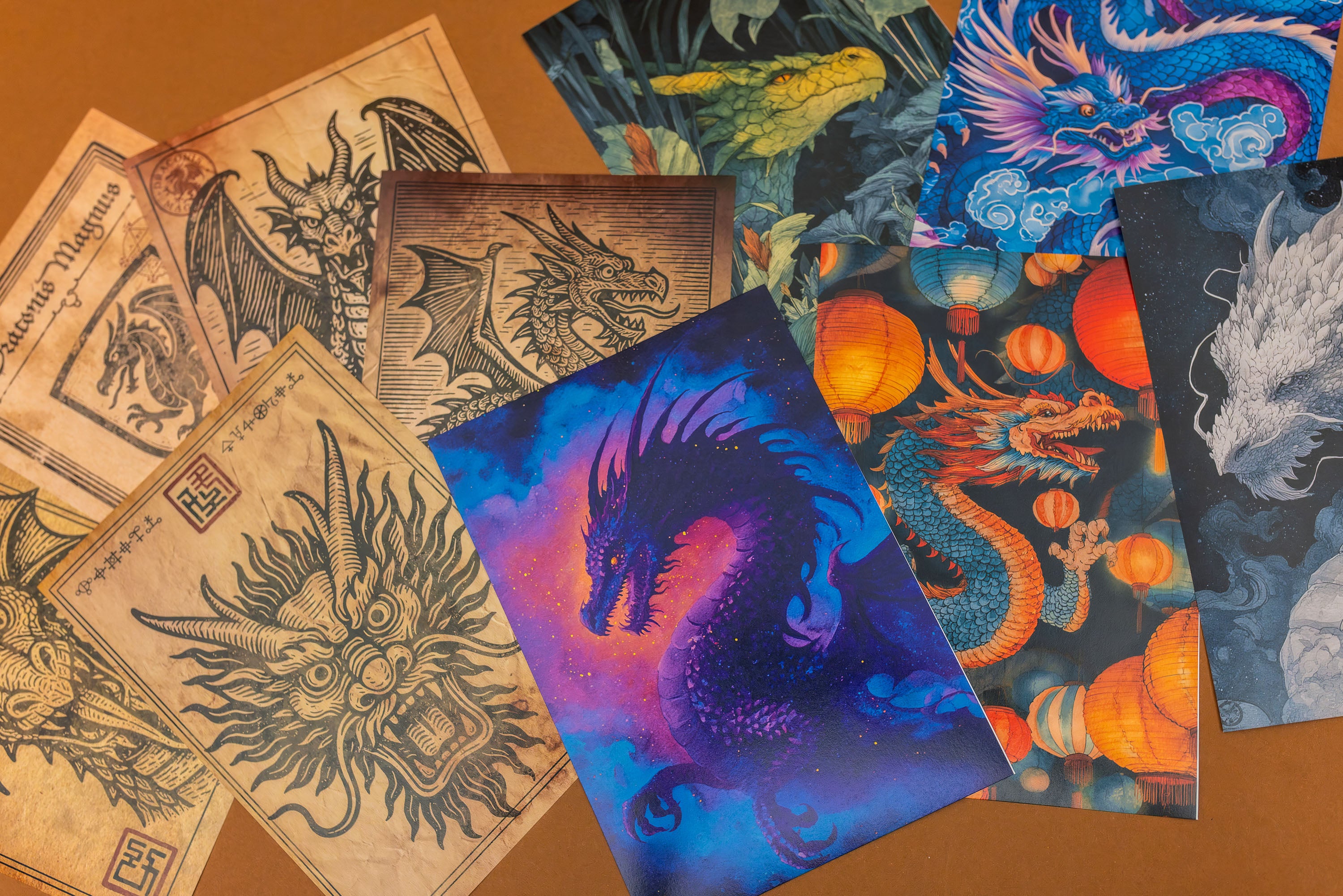 Dragons Paper Set – Papers | CoraCreaCrafts