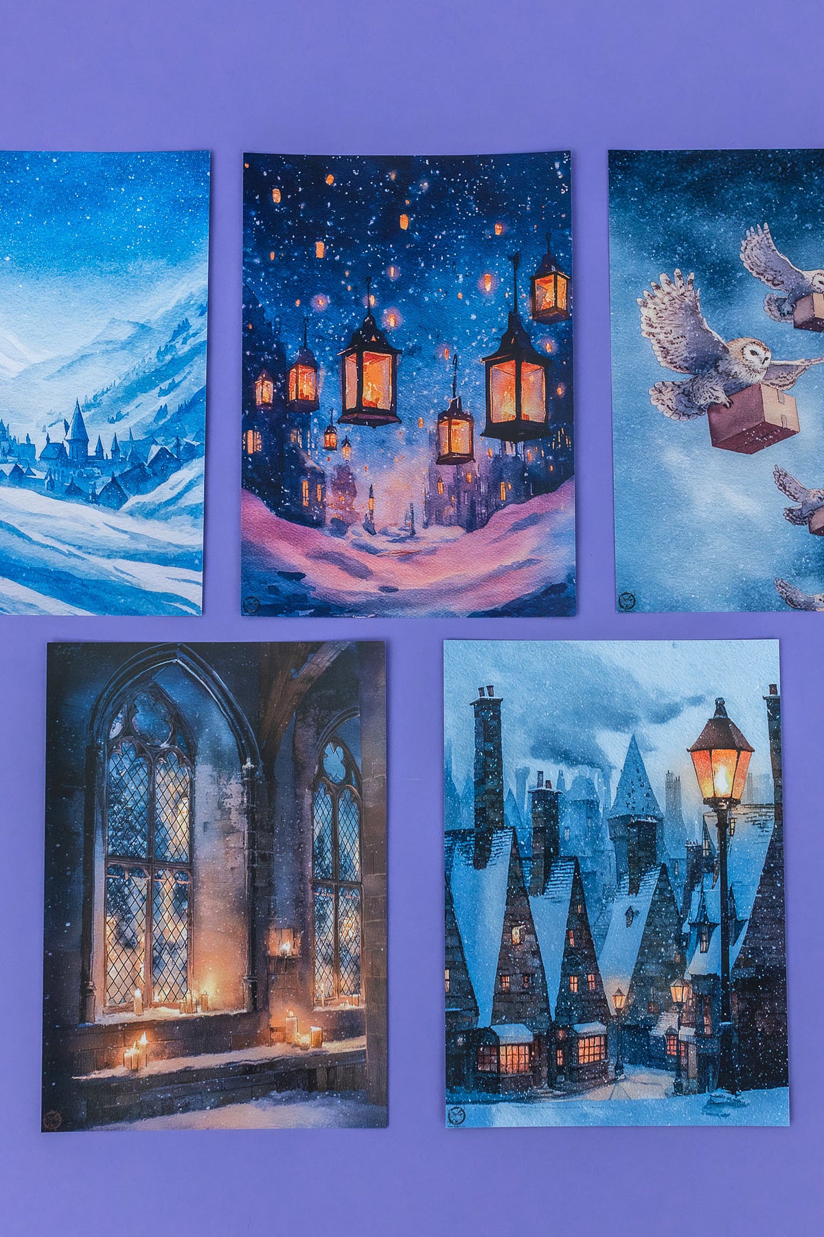 Magical Winter Scenes Paper Set — Papers | CoraCreaCra
