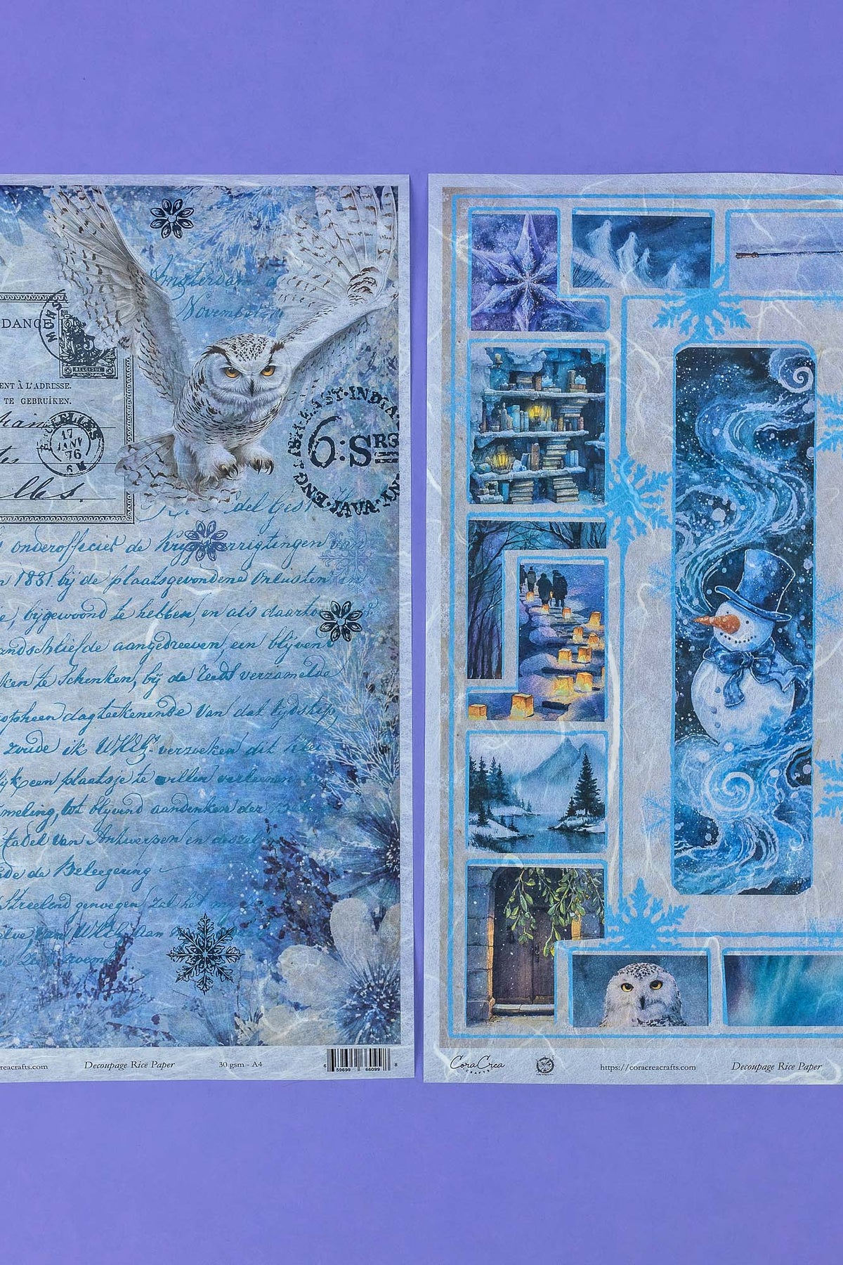 Winter Scenes Rice Paper Set — Rice Paper | CoraCreaCr