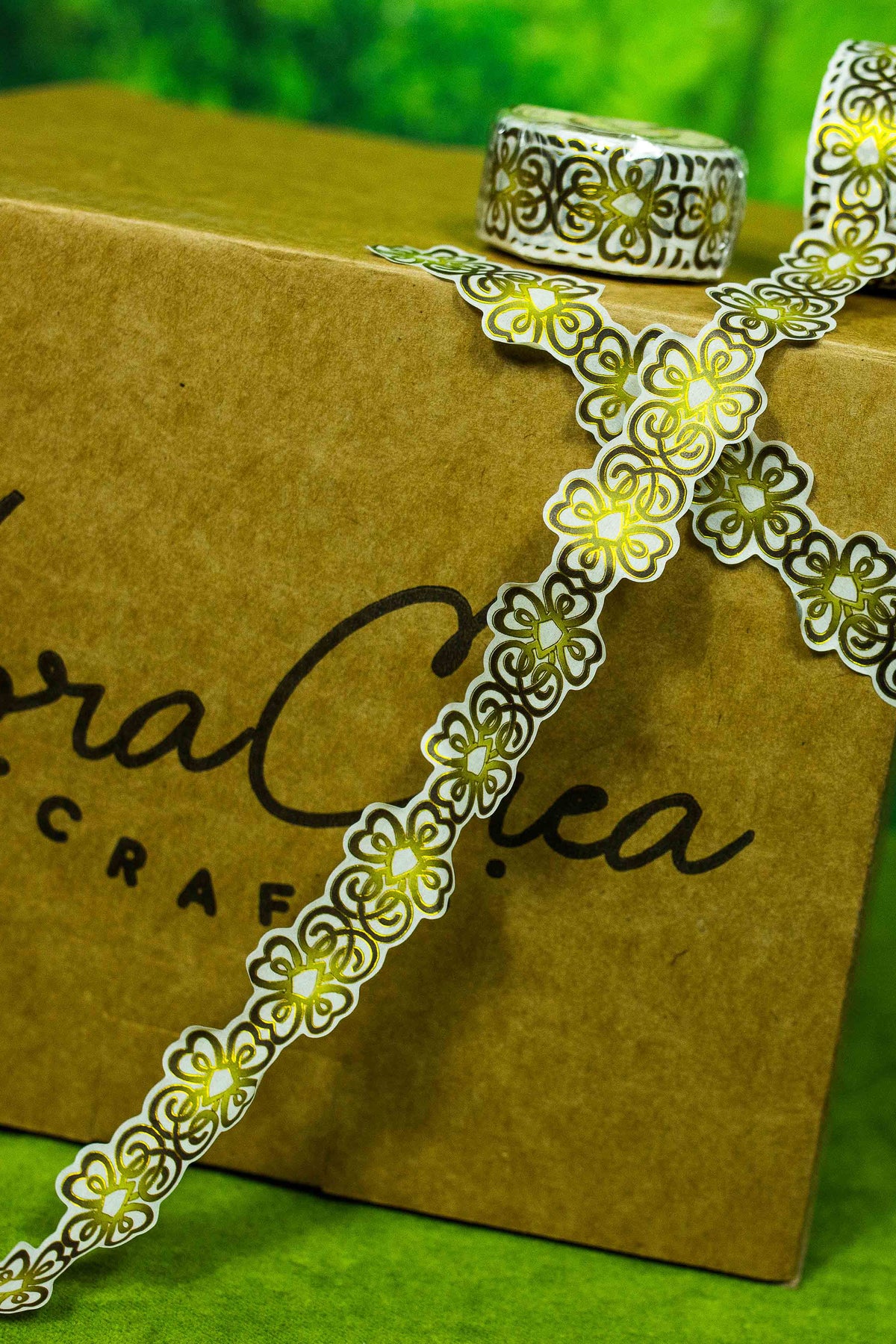 Celtic Leaf Cutout Foil Tape — Washi Tape | CoraCreaCr