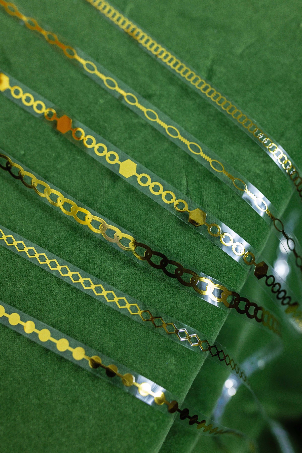 Metal Chain Tape Set – PET/Transparent Tape | CoraCreaCrafts