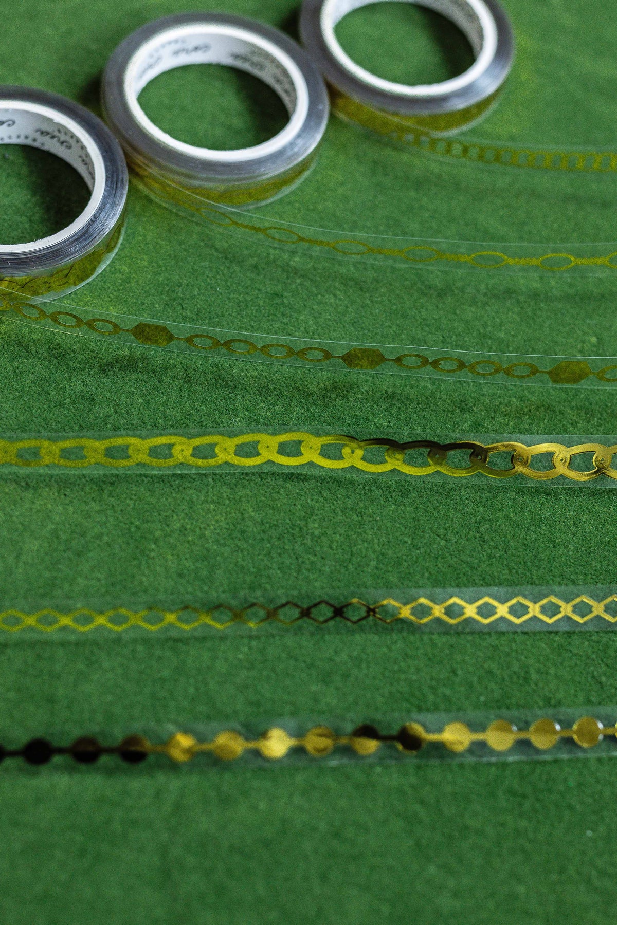 Metal Chain Tape Set – PET/Transparent Tape | CoraCreaCrafts