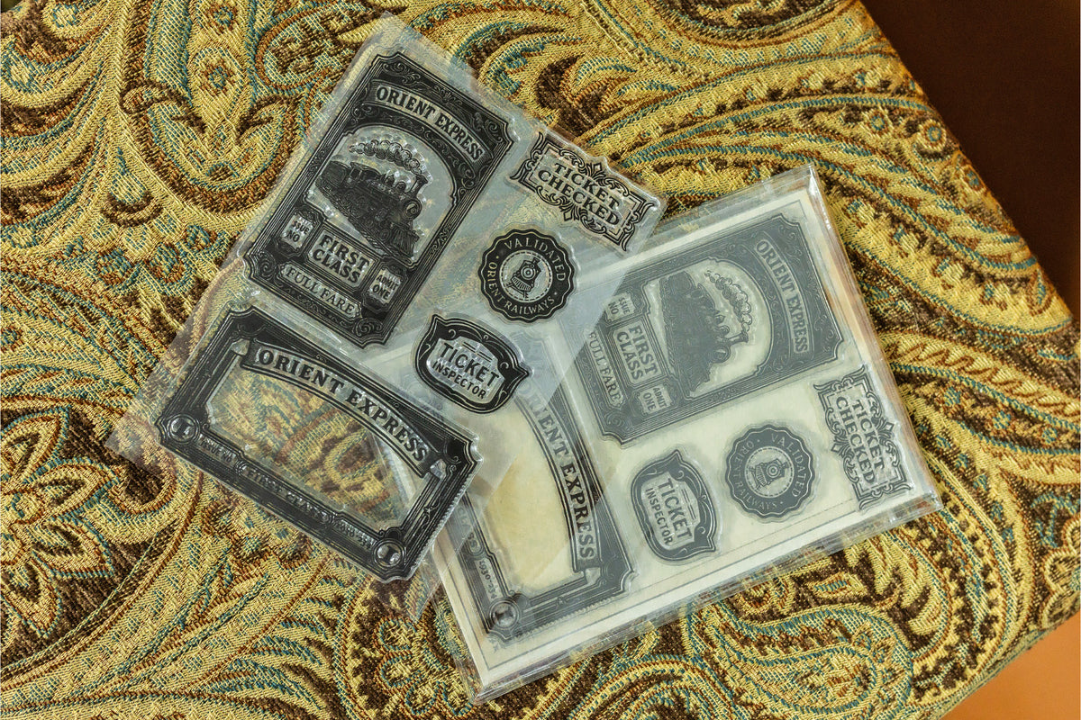 Orient Express Train Stamps – Clear Stamps | CoraCreaCrafts