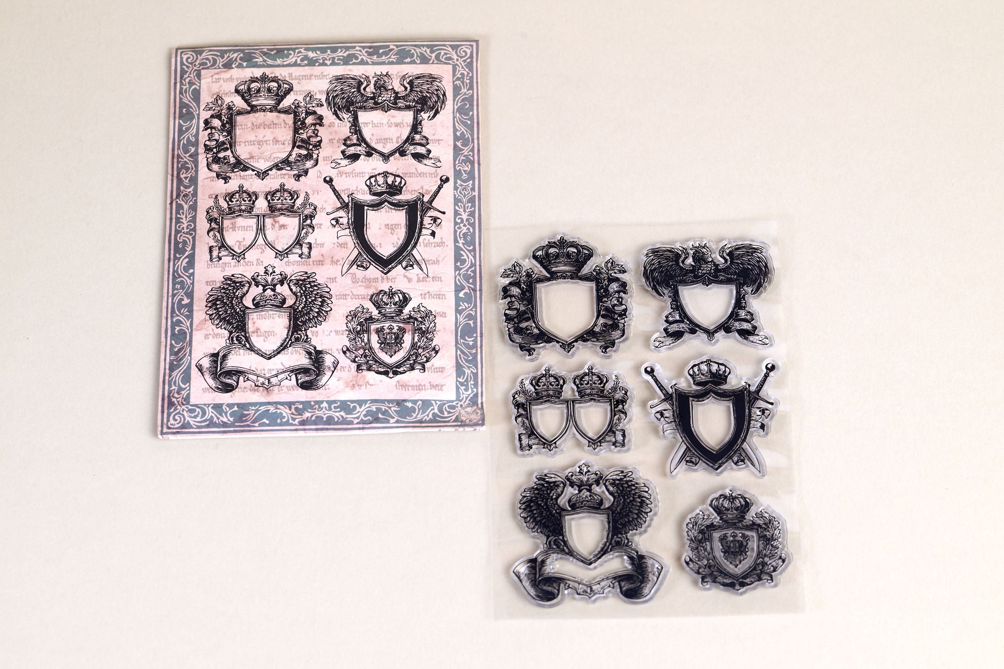 Medieval Crests Clear Stamps – Clear Stamps | CoraCreaCrafts