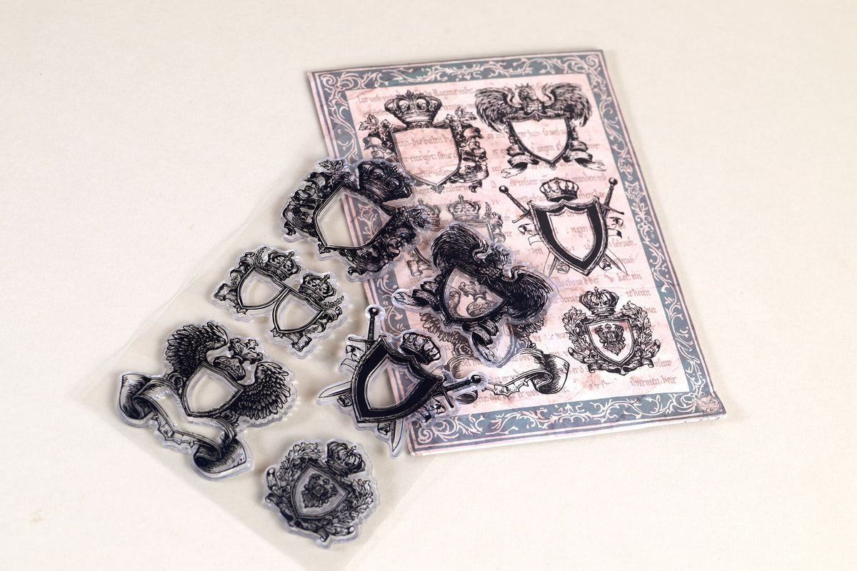 Medieval Crests Clear Stamps — Clear Stamps | CoraCrea