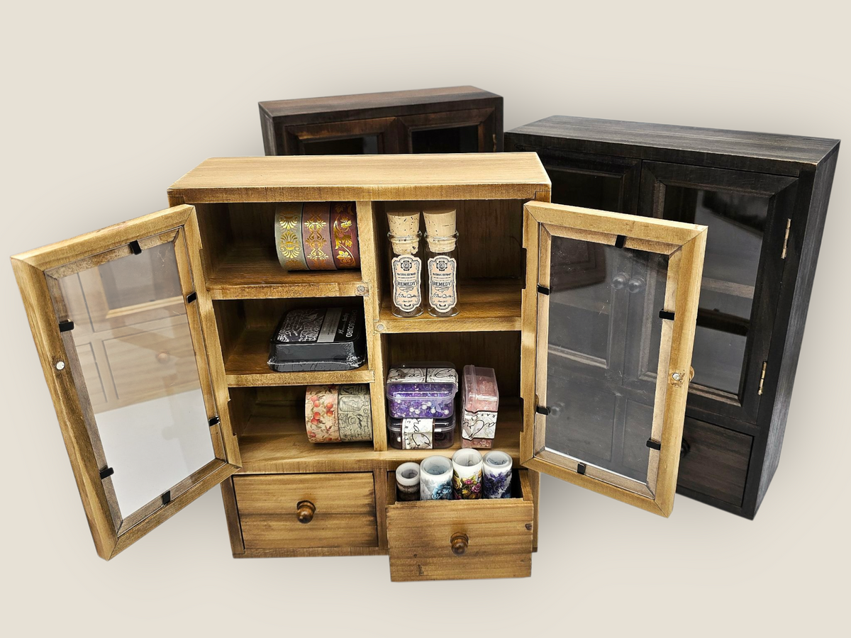 Mini Wooden Cabinet – Cases & Organizers | CoraCreaCrafts