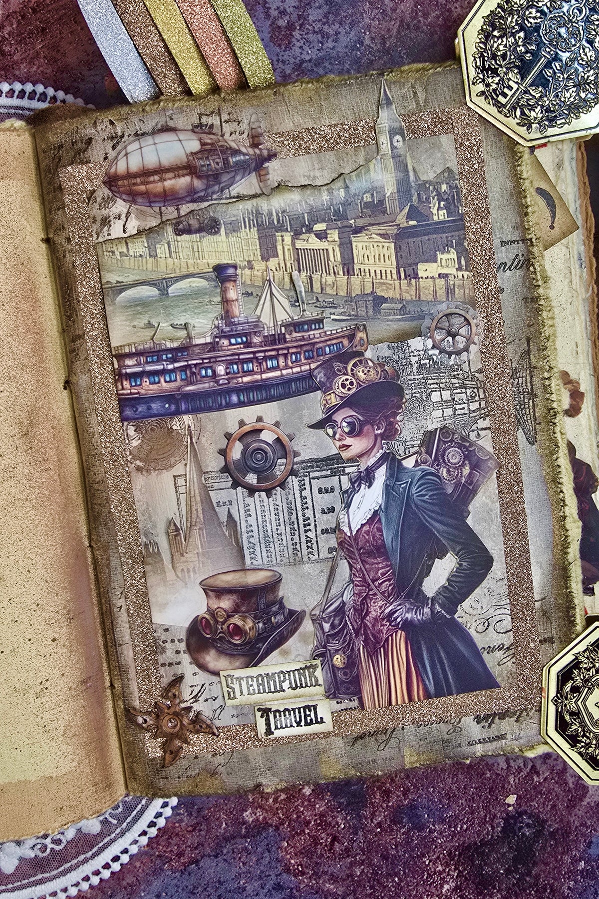 Steampunk Era Paper Set — Papers | CoraCreaCrafts