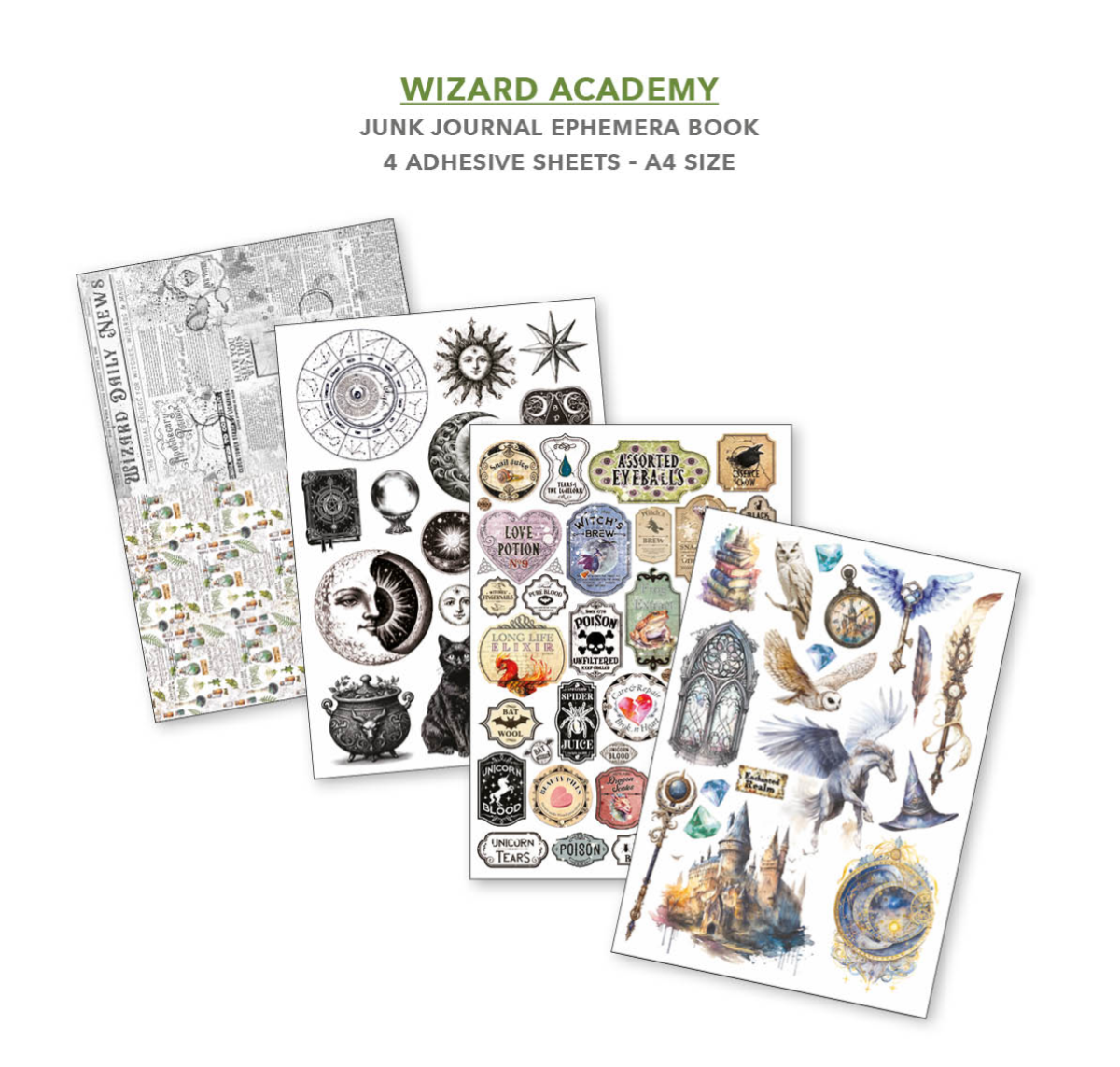 Wizard Academy Ephemera Book — Ephemera Packs | CoraCr