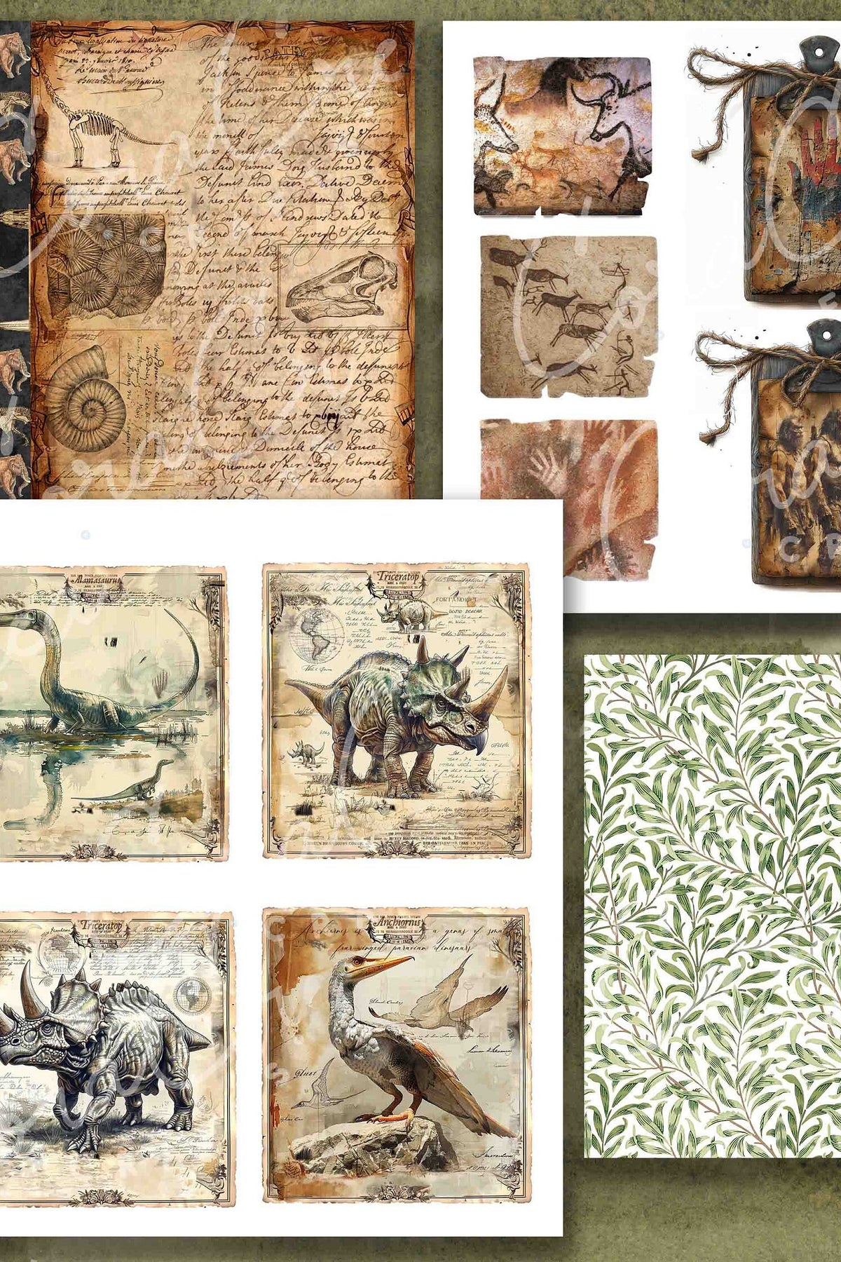 Prehistory Digital Journal Kit — digital | CoraCreaCra